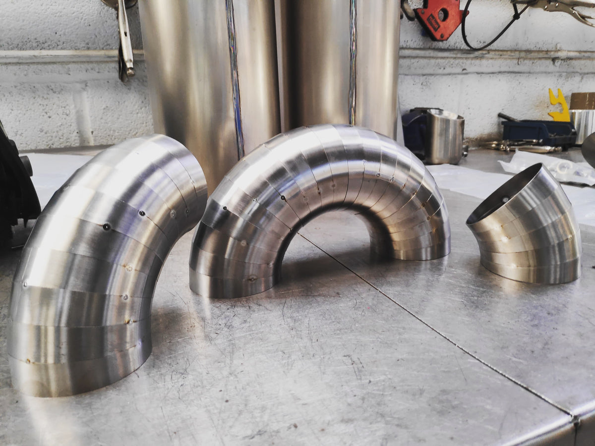 Titanium Pie Cuts - 50.8mm / 2” - 1mm wt - 1.5D - Pack of 5 ...